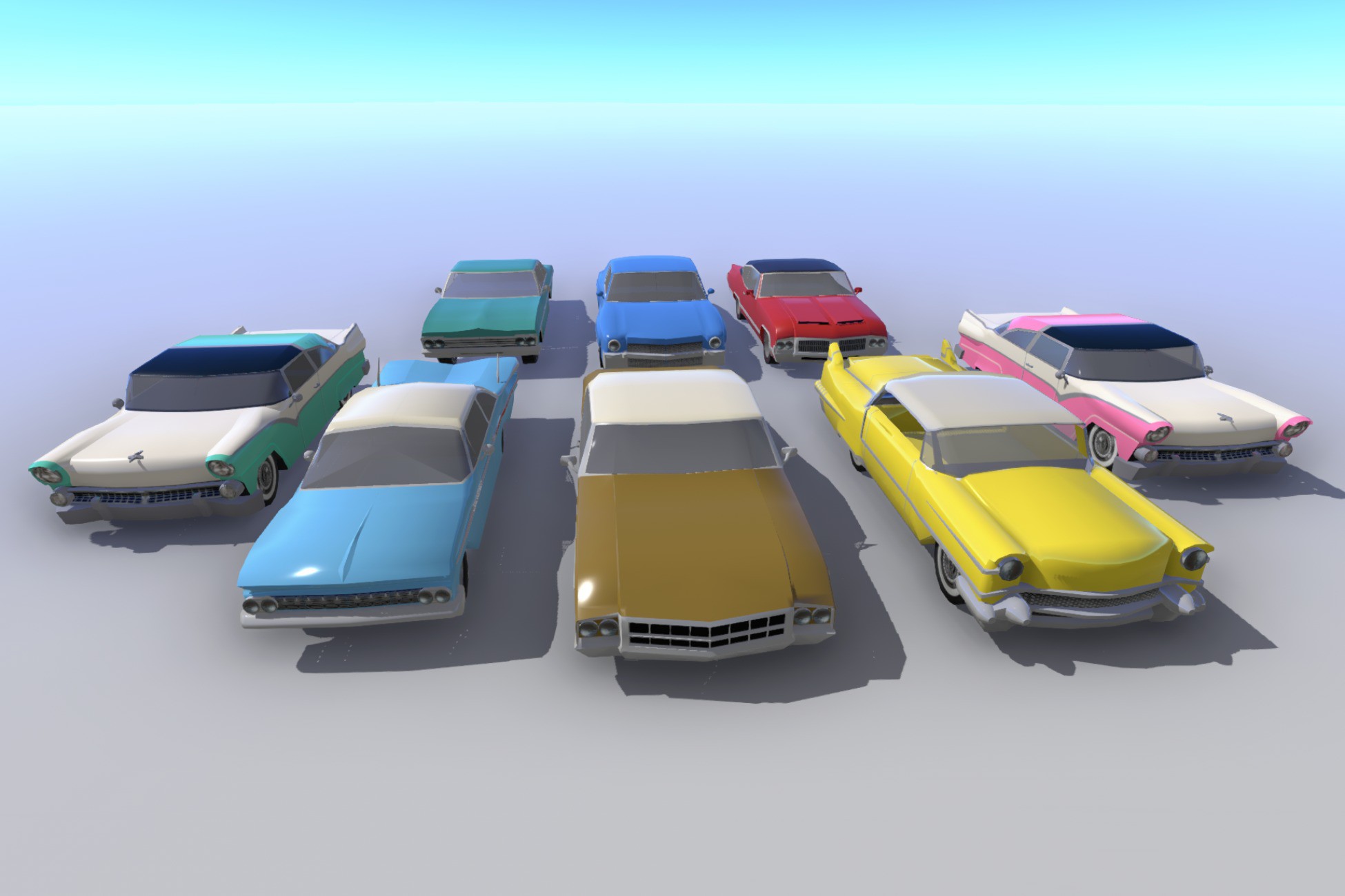 Classic Cars Low-Poly | 3D Vehicles | Unity Asset Store