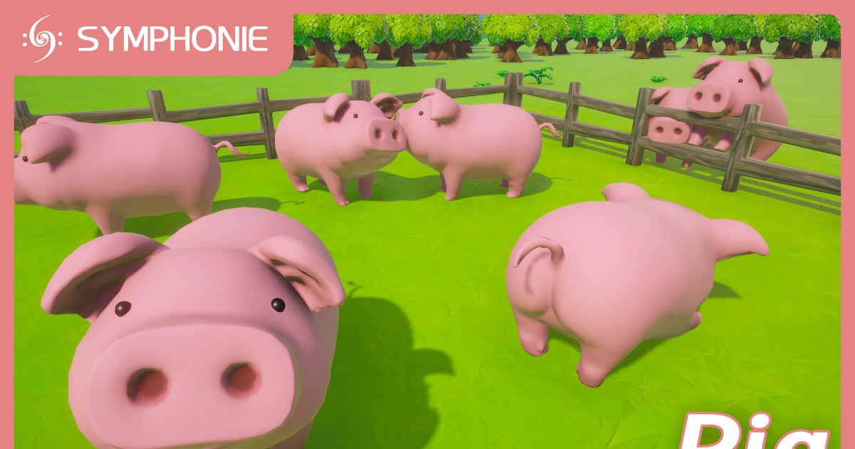 Pig | Stylized Critters | 3D Animals | Unity Asset Store
