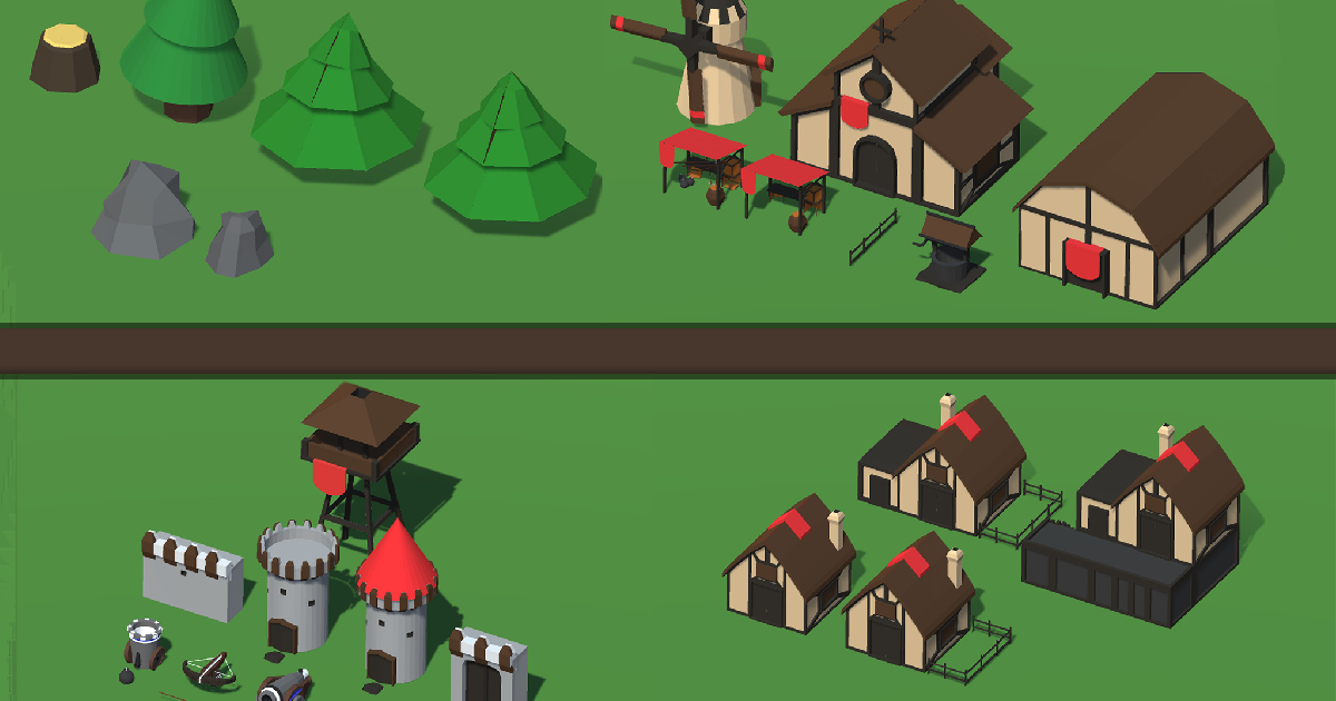 Low Poly Pack: Middle Age | 3D 역사적 건조물 | Unity Asset Store