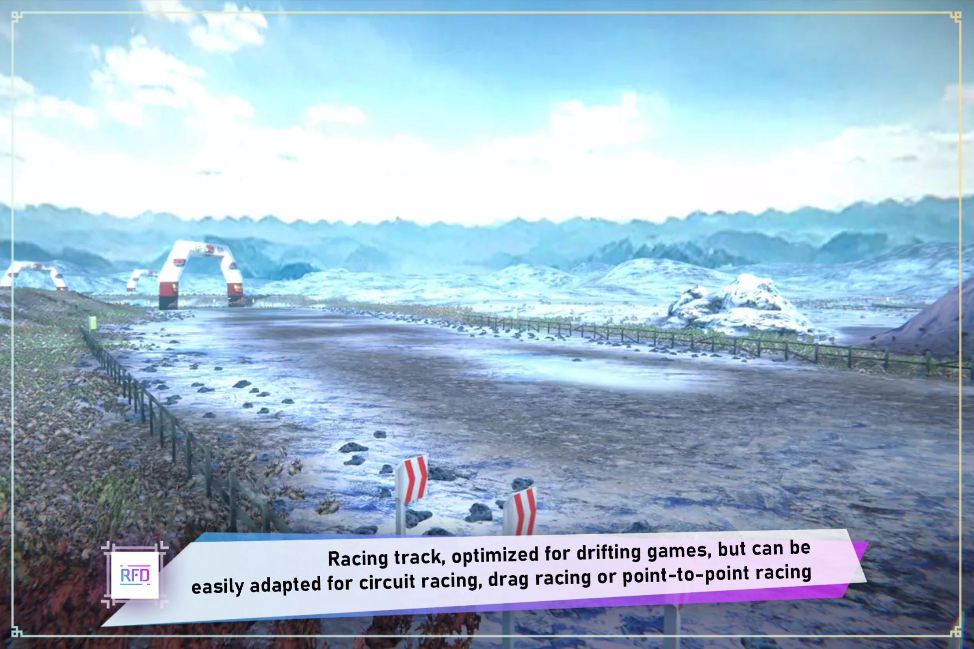 Winter race track | 3D Roadways | Unity Asset Store