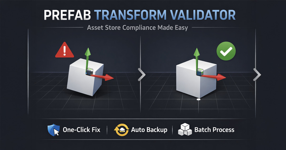 Prefab Transform Validator (Transform Resetter) | Utilities Tools ...