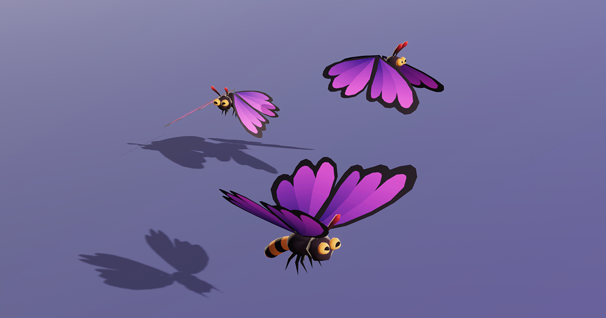 Butterfly Hue Cute Series | Characters | Unity Asset Store