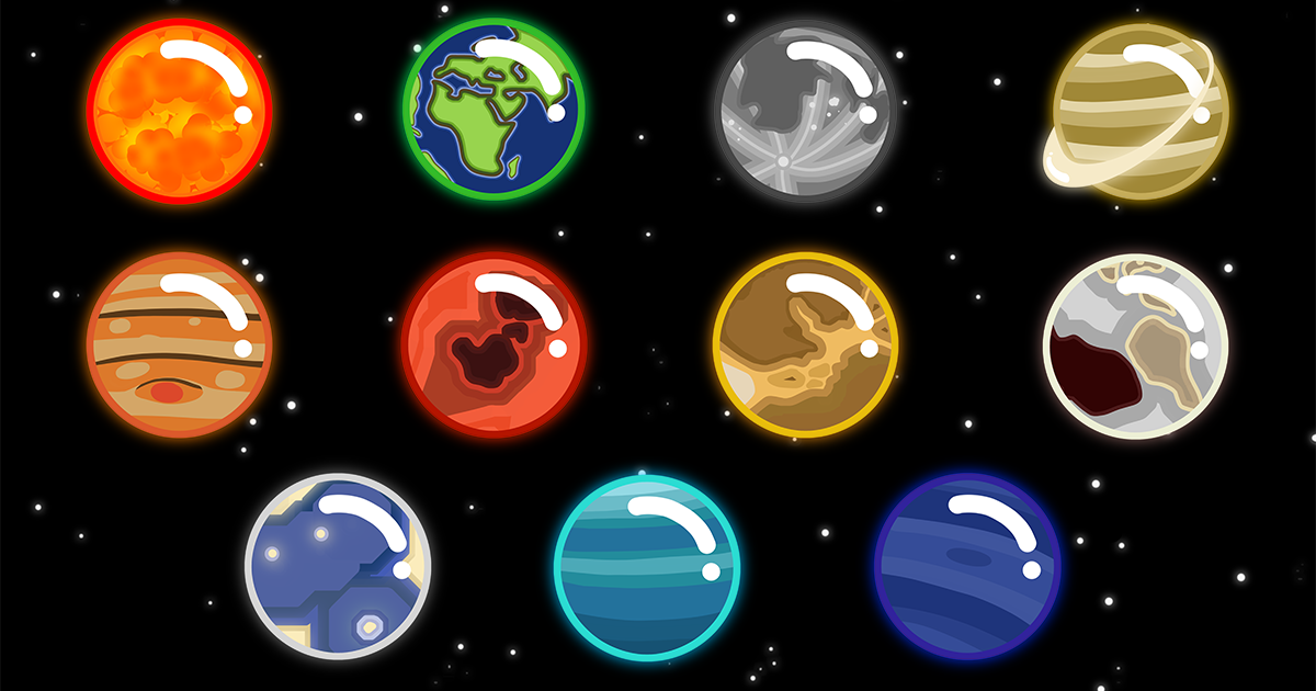 Solar System - 2D | 2D Environments | Unity Asset Store