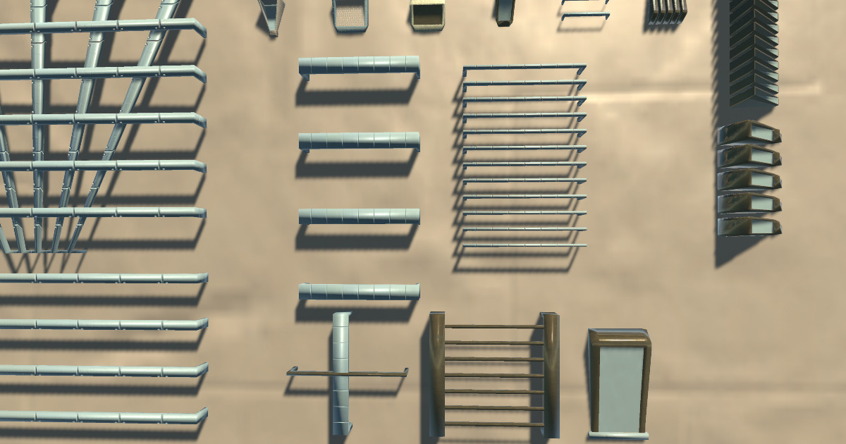 OWA Cyber Greebles 01 | 3D Props | Unity Asset Store