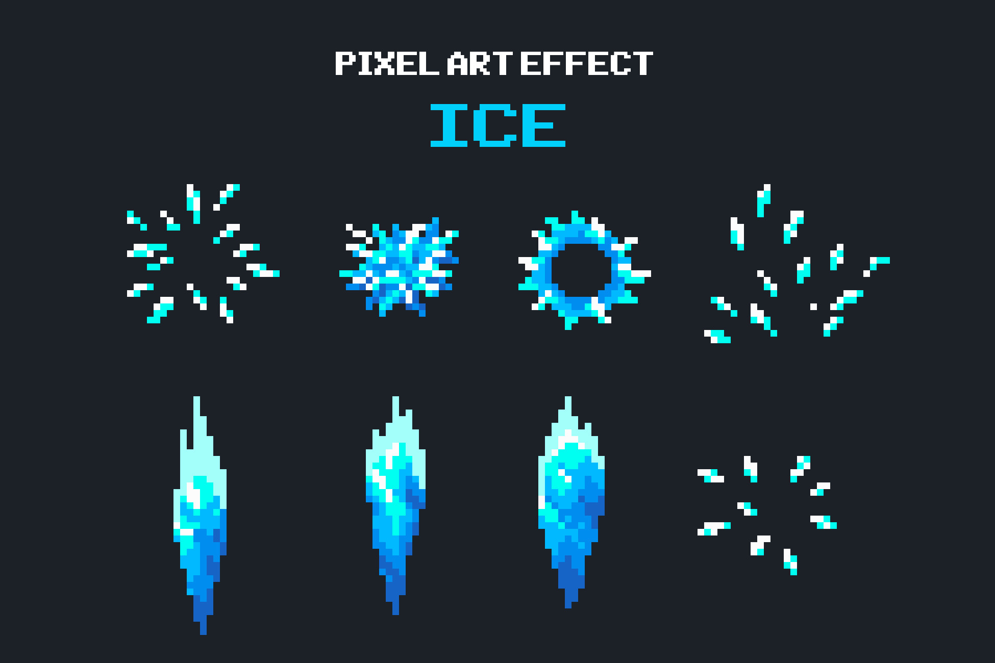Ice - Pixel Art Effect | 2D Textures & Materials | Unity Asset Store