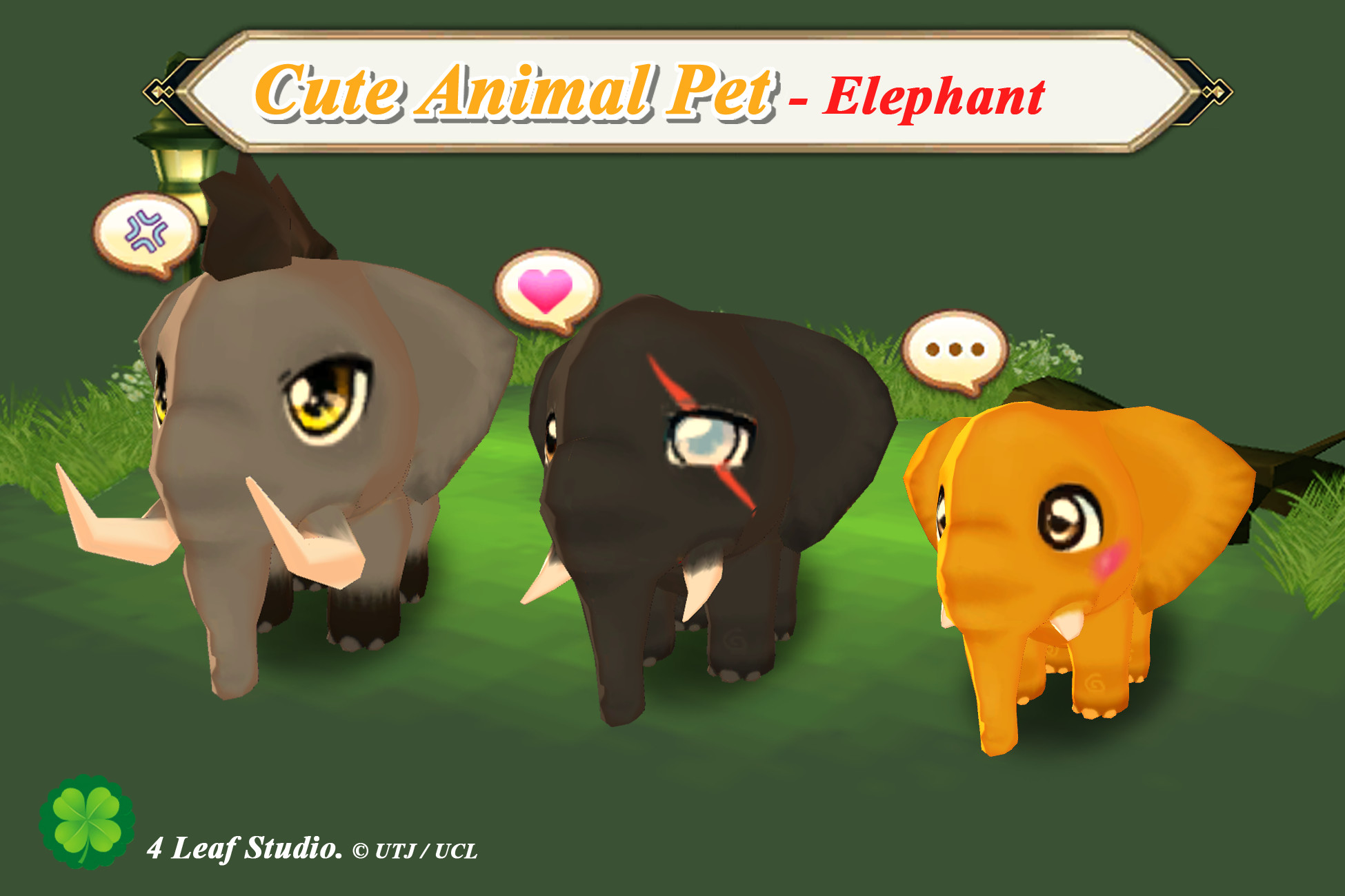 Cute Animal Pet (Elephant) | 3D Animals | Unity Asset Store