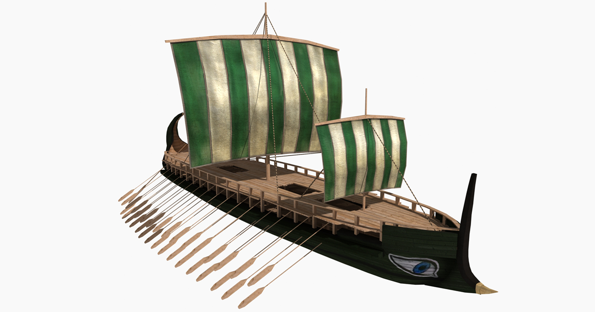 Low-poly Greek Hepteres | 3D | Unity Asset Store