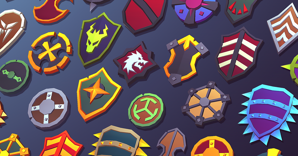 3D Items - Shield Pack | 3D Weapons | Unity Asset Store
