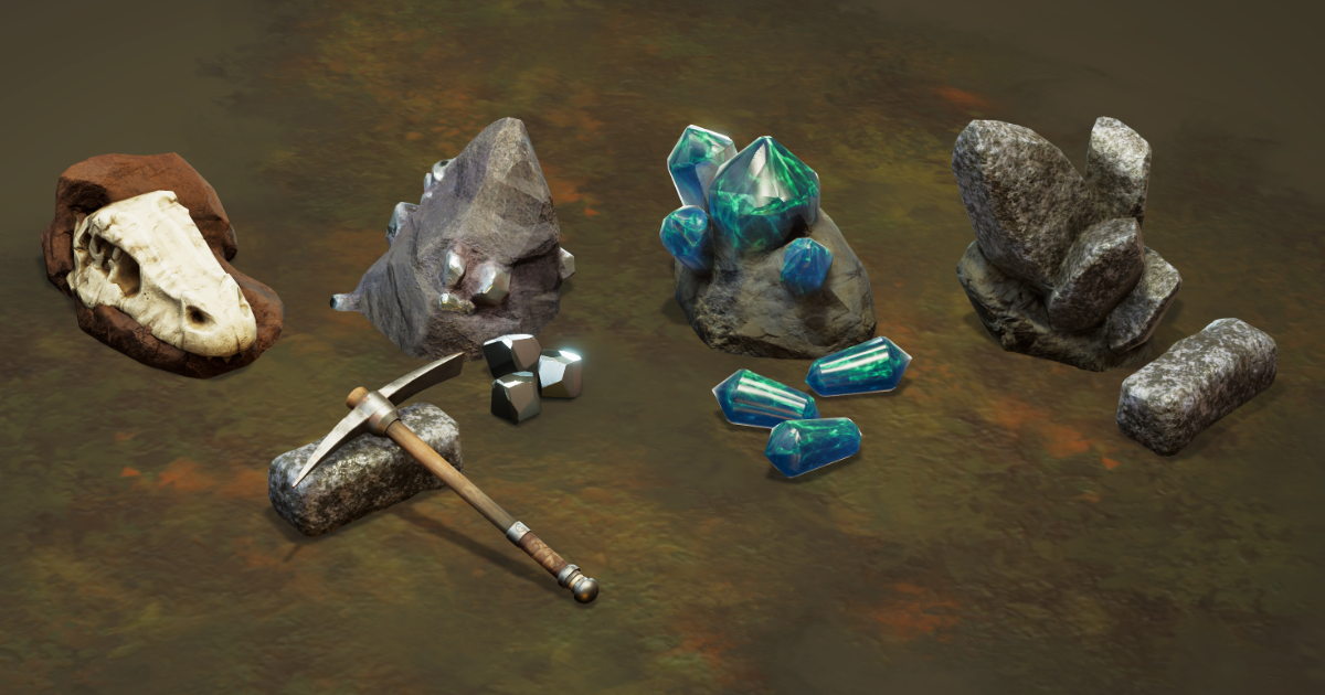 Shatter Stone: Bundle | RPG Mining & Crafting Assets | 3D Props | Unity ...