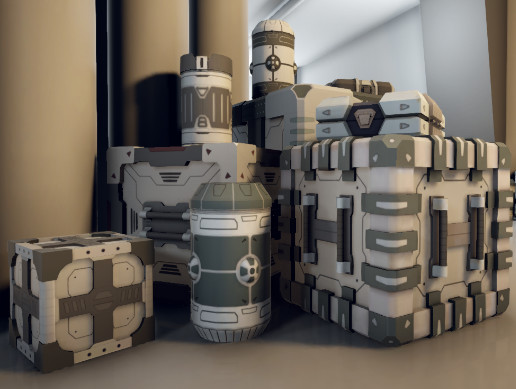 Sci-Fi Decoration/Prop Pack Vol.1 | 3D Interior | Unity Asset Store