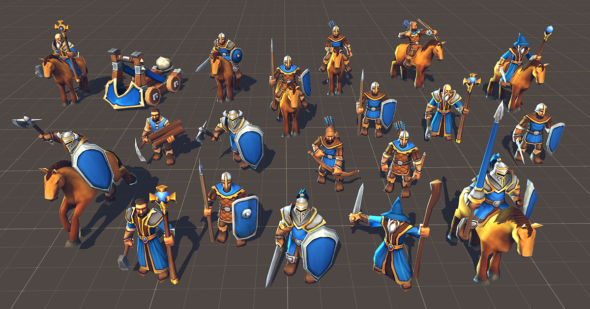 Toon RTS Units | 3D Characters | Unity Asset Store