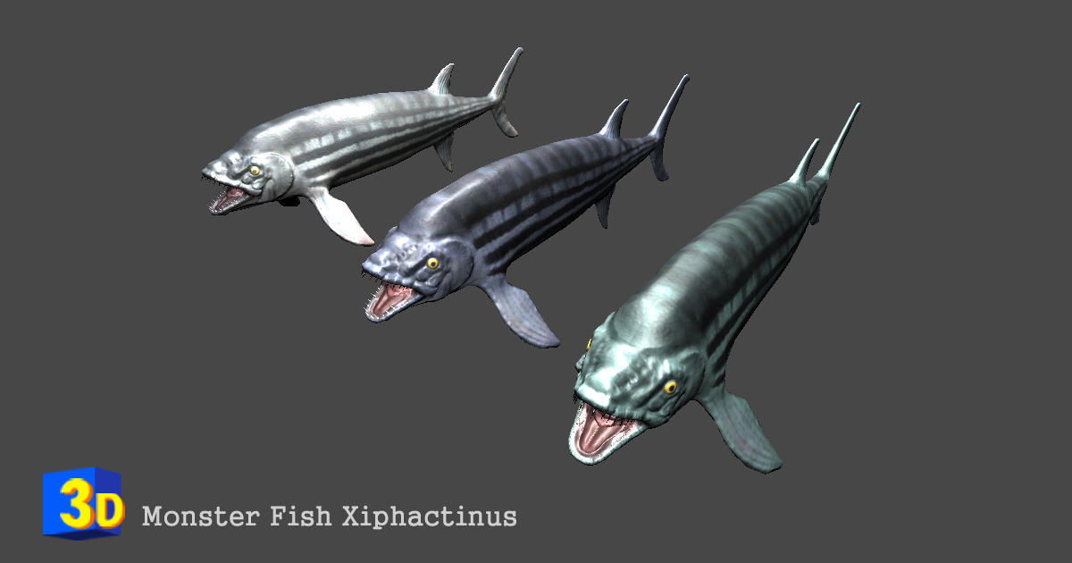 Monster Fish Xiphactinus | Characters | Unity Asset Store