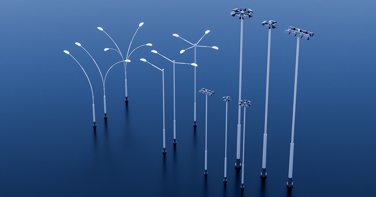 Megapoly.Art - Outdoor Lighting Poles | 3D Urban | Unity Asset Store