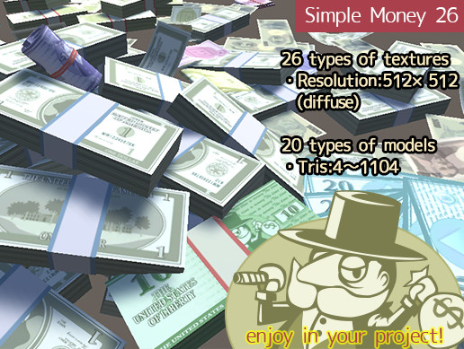 Simple Money 26 | 3D | Unity Asset Store