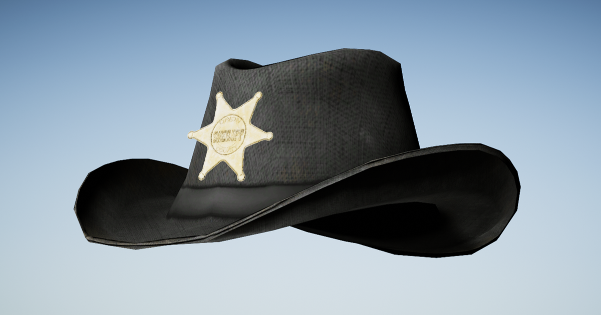 Ultimate Hat: Sheriff | 3D Clothing | Unity Asset Store