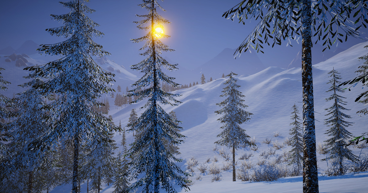 Snow-covered Mountain Forest | 3D Environments | Unity Asset Store