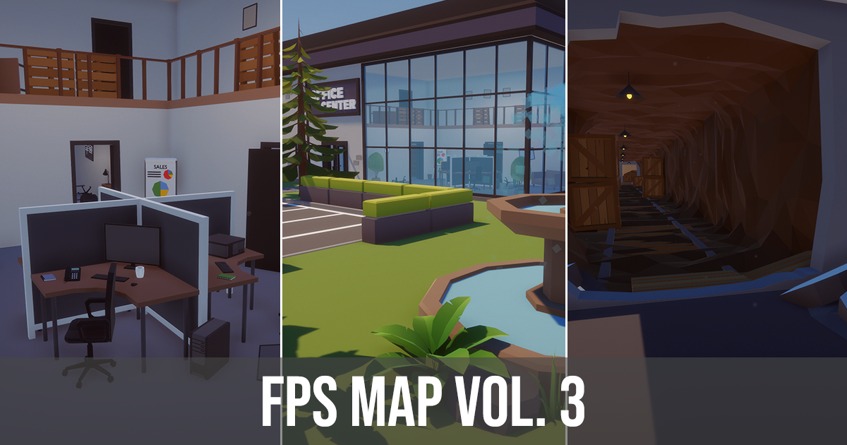 Low Poly FPS Map Vol.3 | 3D Urban | Unity Asset Store