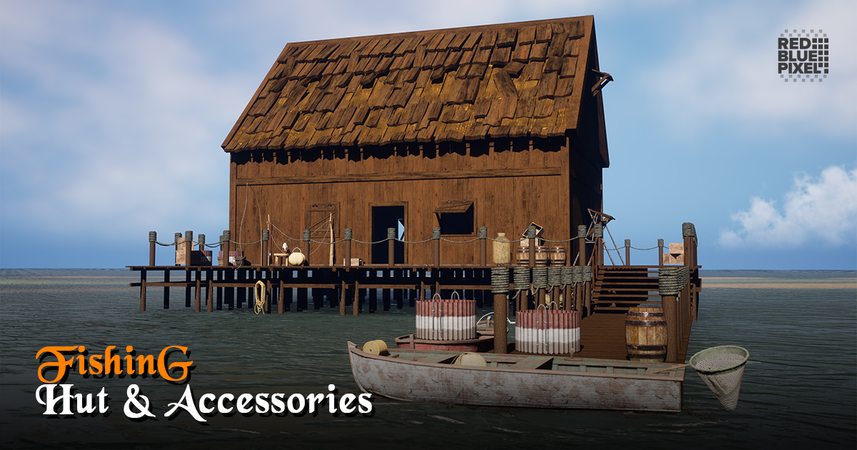 Fishing Hut and Accessories | 3D Environments | Unity Asset Store