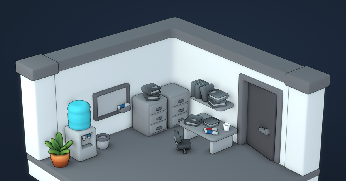 Mini Toon | Modular Office | Free Demo | 3D Environments | Unity Asset ...