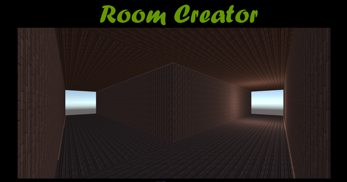 Box, triangle, hexagon and octagon room prefabs creator with gate ...