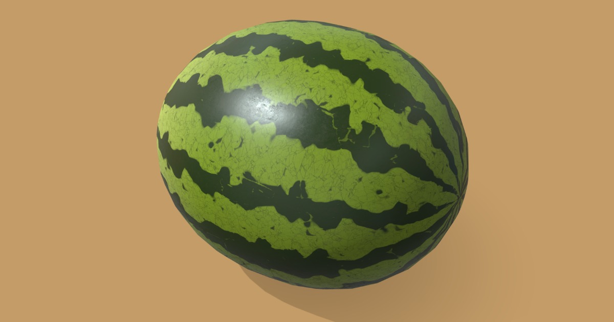Watermelon PBR FREE | 3D Food | Unity Asset Store