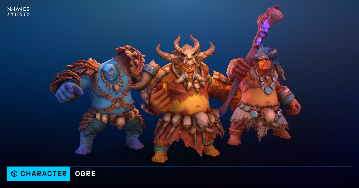 Stylized Fantasy Modular Ogre | 3D Characters | Unity Asset Store