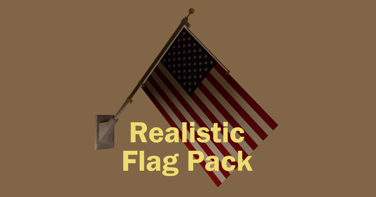 Realistic Flag Pack | 3D 小道具 | Unity Asset Store