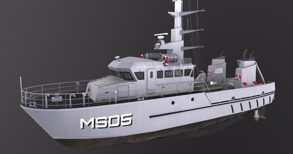 HDMS Hirsholm Vessel MSD5 | 3D | Unity Asset Store