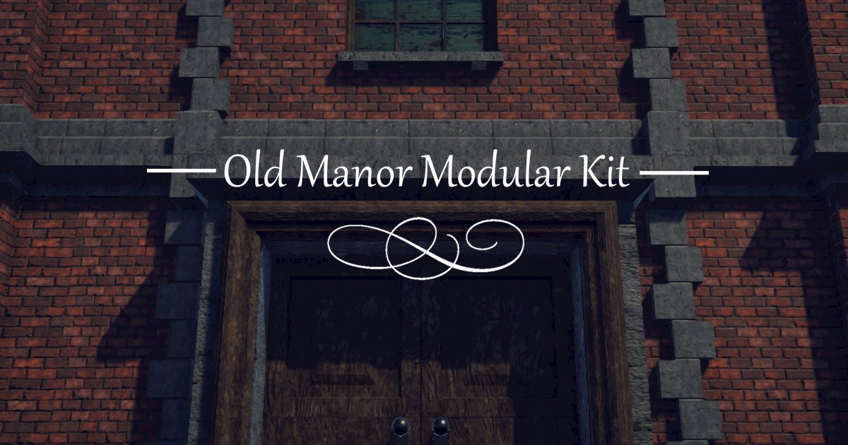 Old Manor Modular Kit | 3D Exterior | Unity Asset Store
