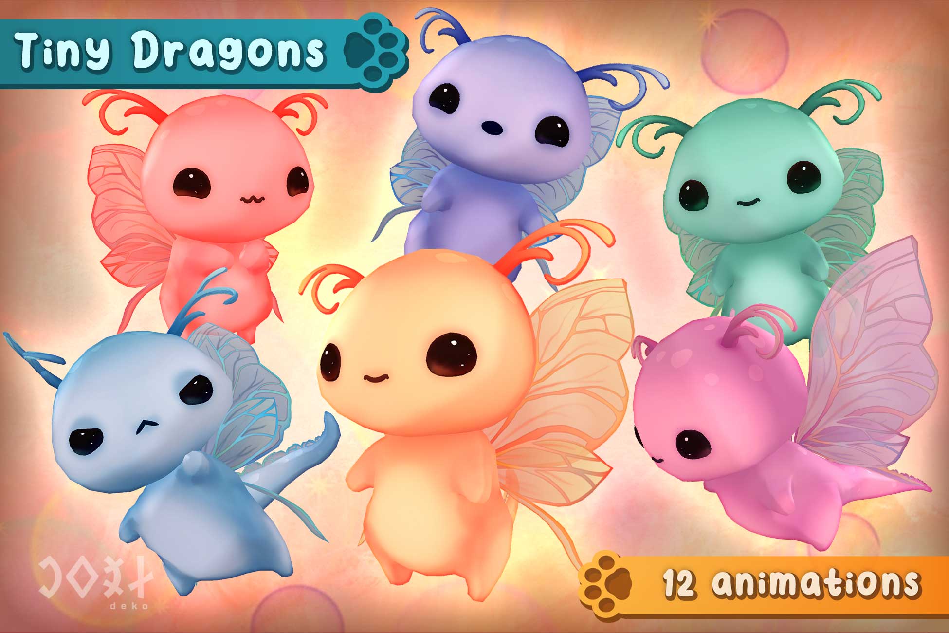 Tiny Dragons | 3D Animals | Unity Asset Store
