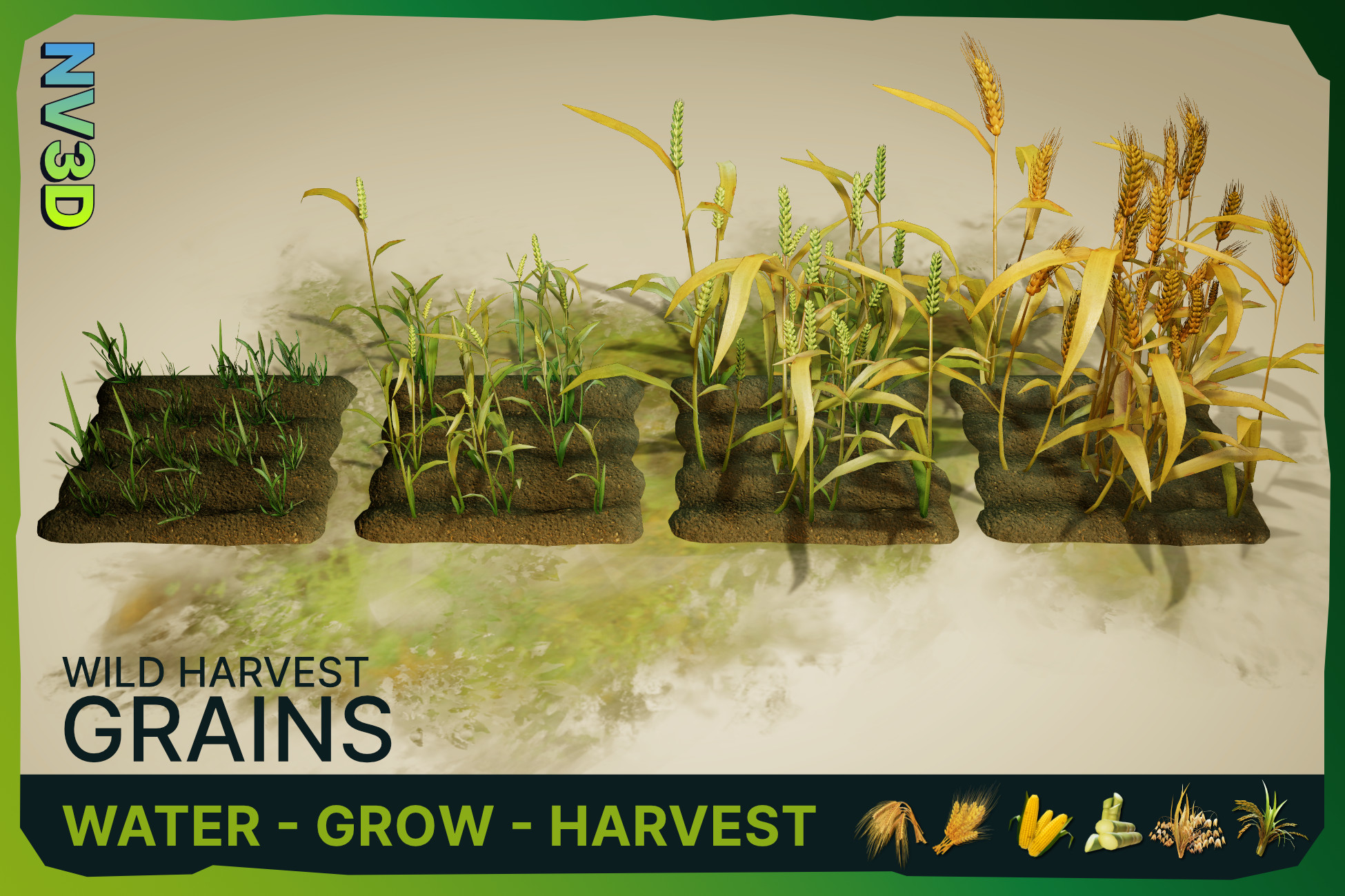 Wild Harvest: Grain Crops | 3D 초목 | Unity Asset Store