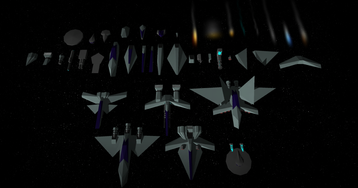 3D Modular Spacecraft Parts | 3D Space | Unity Asset Store