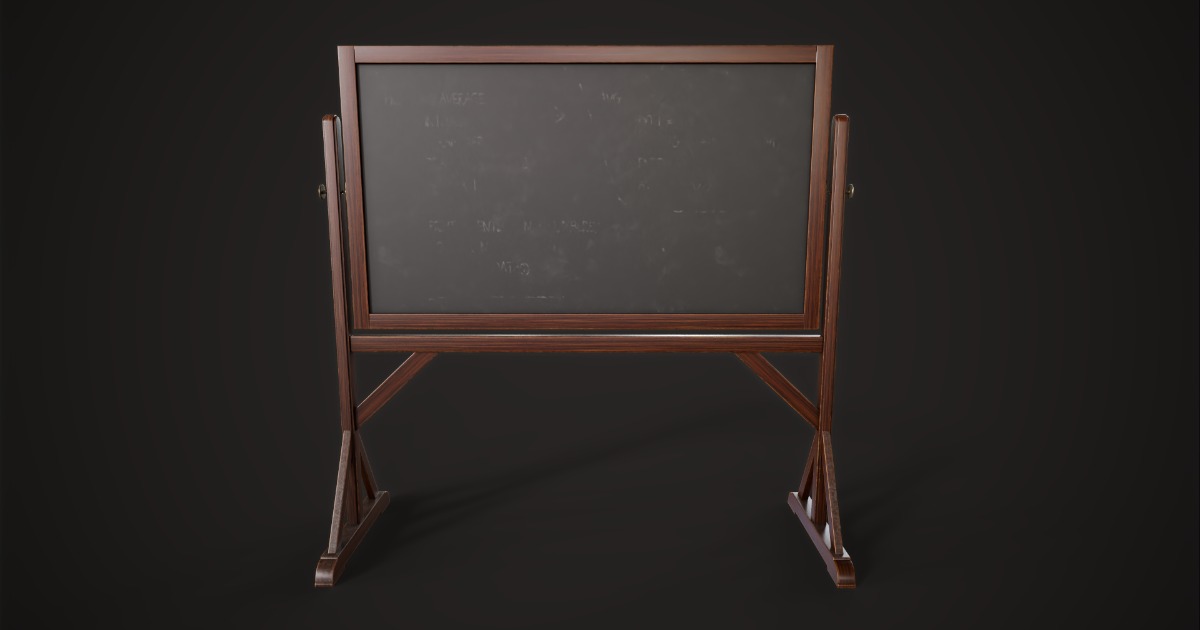 Vintage Chalkboard | 3D Furniture | Unity Asset Store