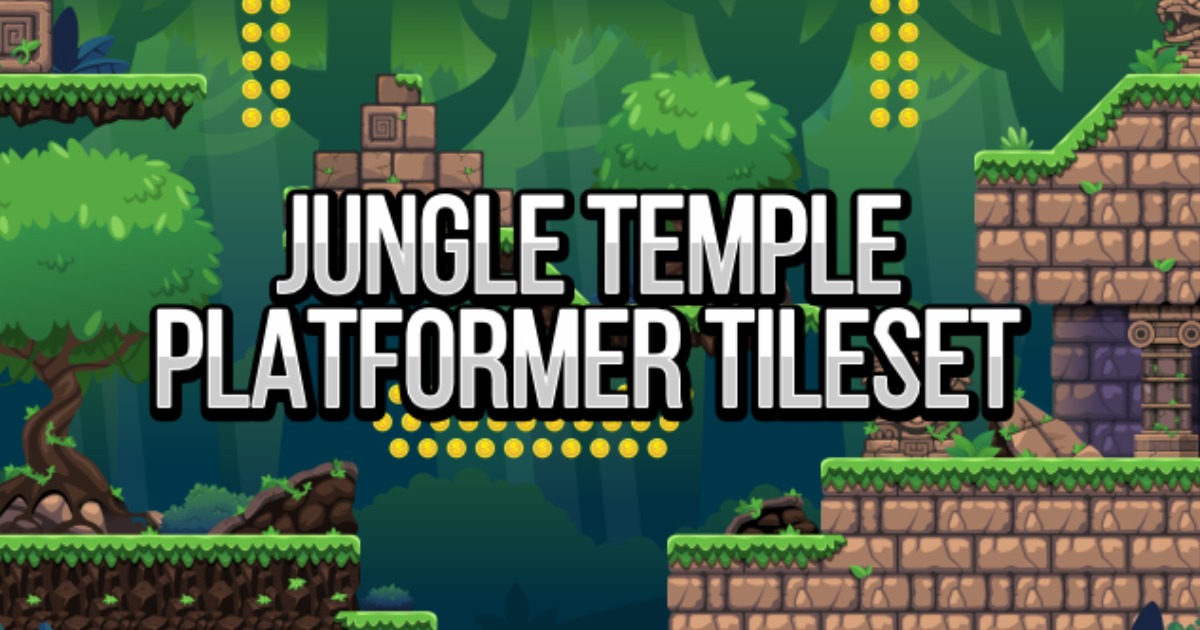 Jungle Temple Platformer Tileset | 2D Environments | Unity Asset Store