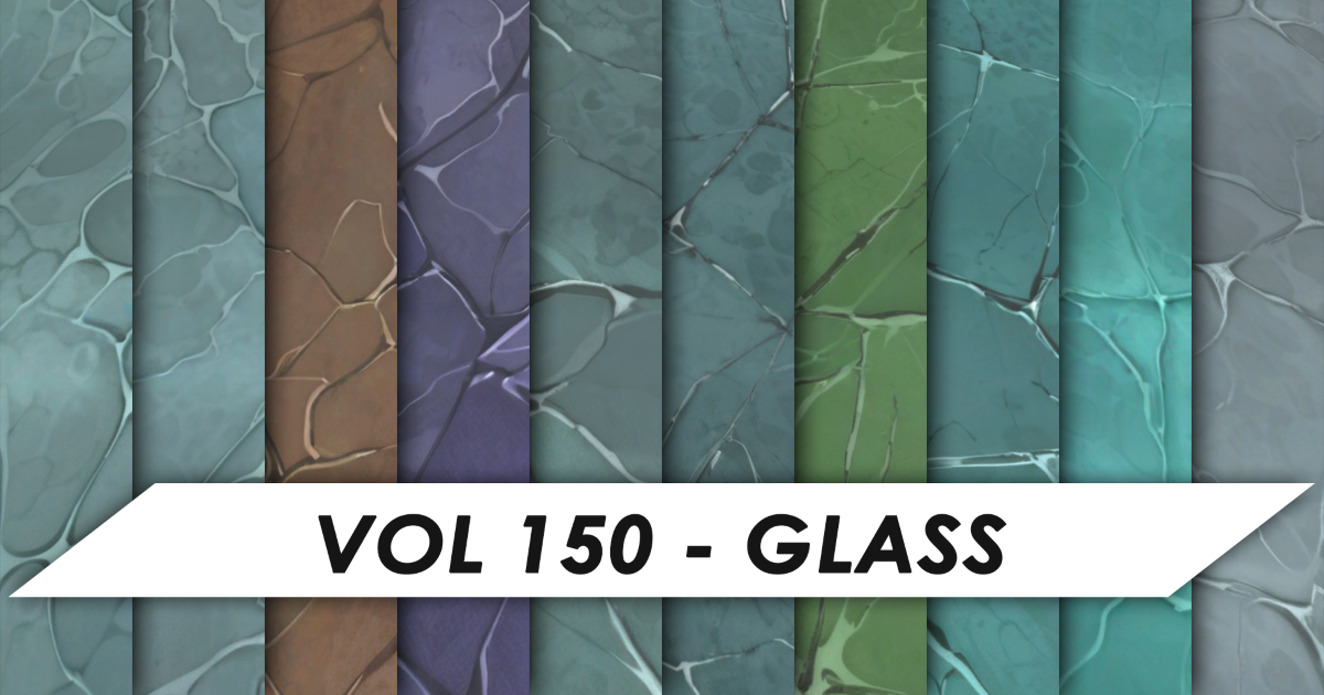 Stylized Textures - Vol 150 - Glass | 2D Textures & Materials | Unity ...