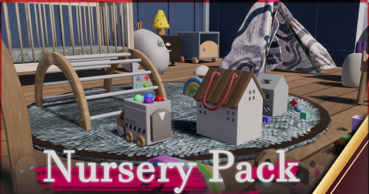 Nursery Pack: Baby Room | 3D Interior | Unity Asset Store