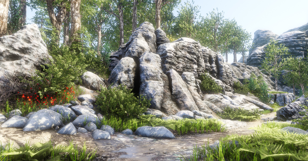 Trees Grass & Rocks Enviroment Pack | 3D Landscapes | Unity Asset Store