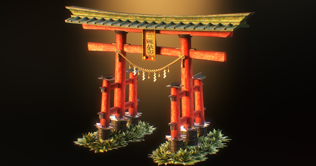 «Japanese Gates» v2.0 by mkaplunow | 3D Historic | Unity Asset Store
