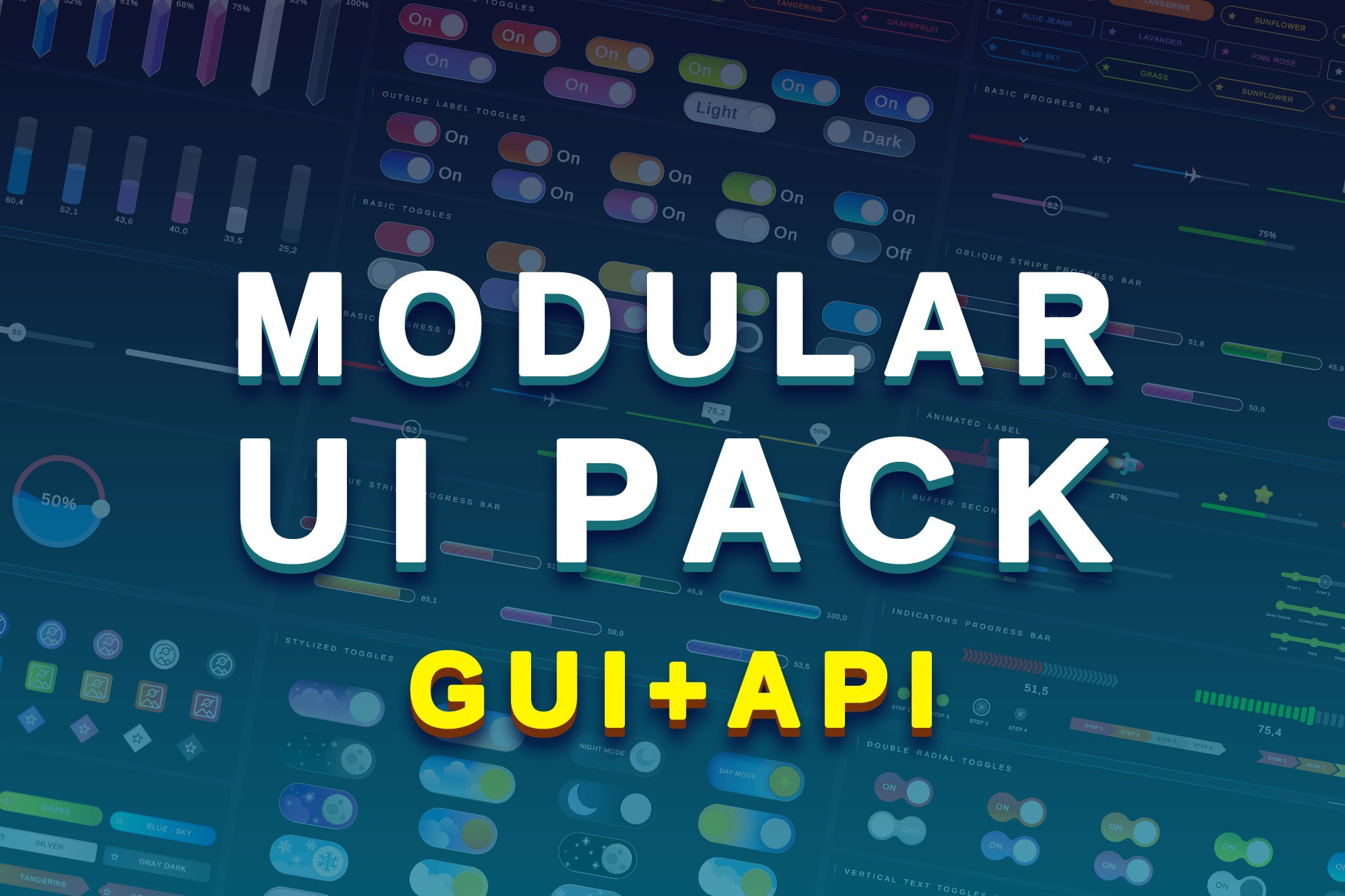 Modular UI Pack | 2D GUI | Unity Asset Store