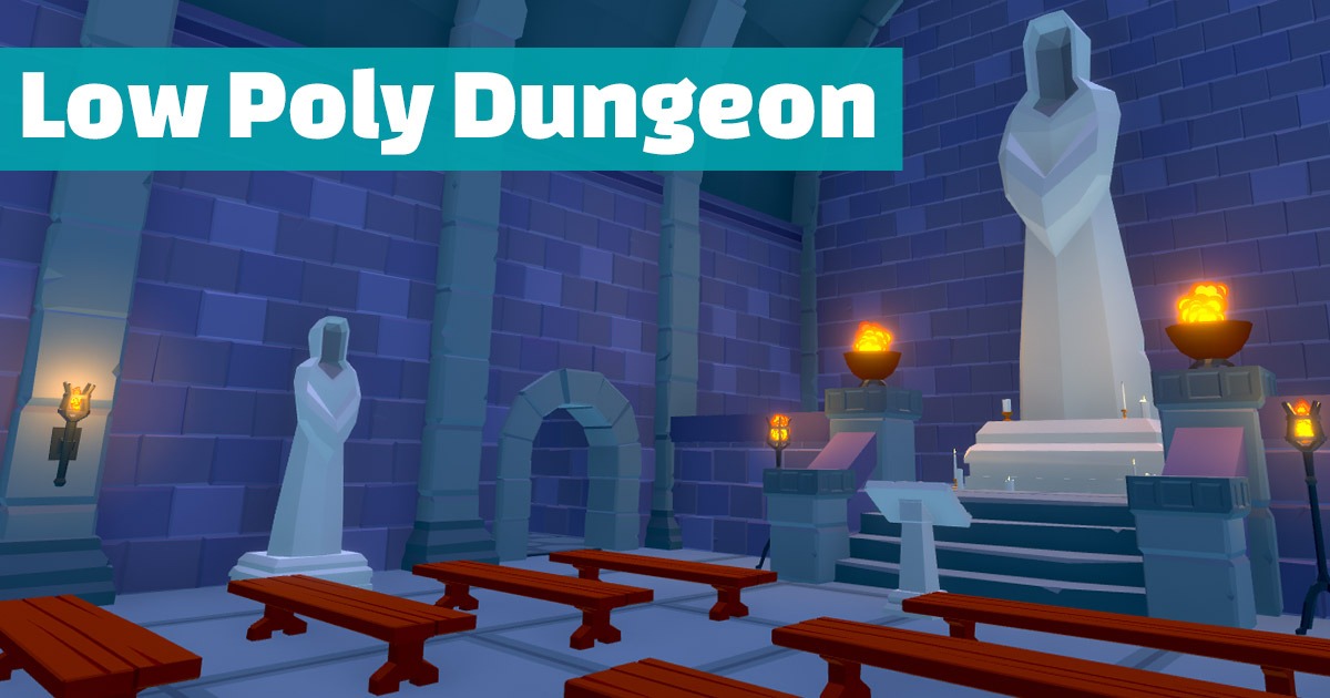 Low Poly Dungeon - Fantasy Modular Kit | 3D Dungeons | Unity Asset Store