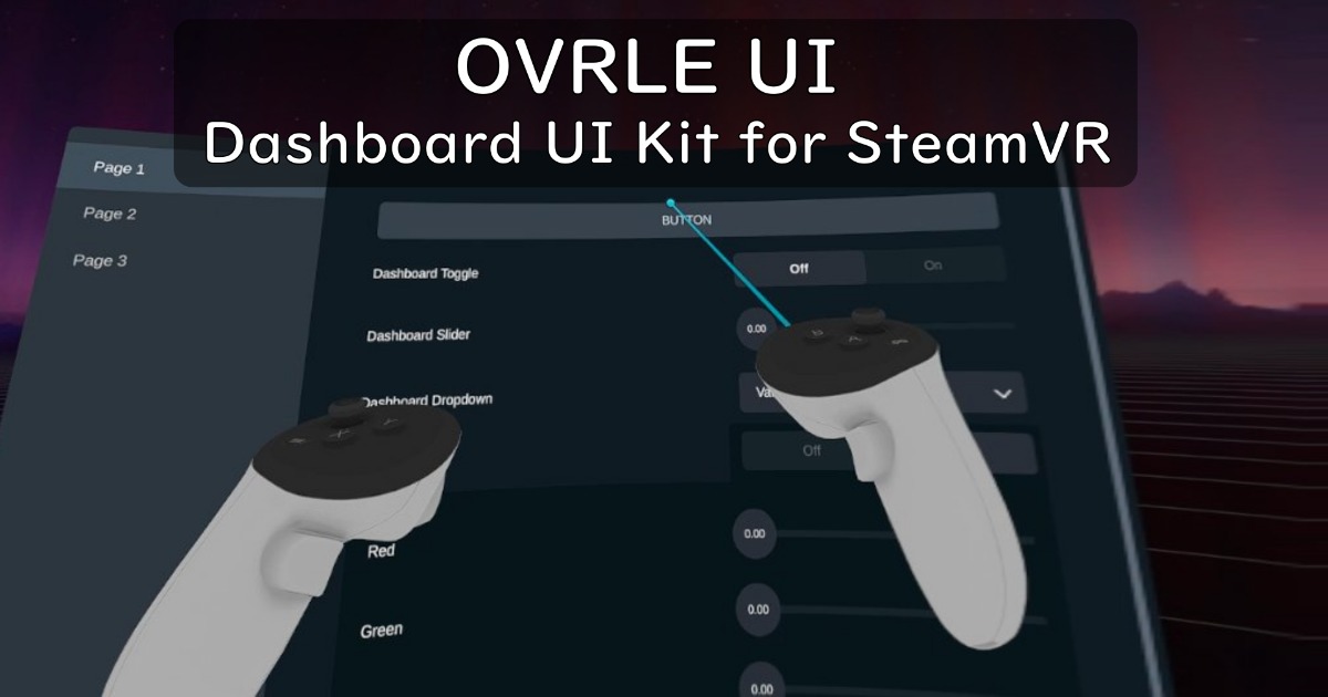 OVRLE UI - Dashboard UI Kit for SteamVR | GUI Tools | Unity Asset Store