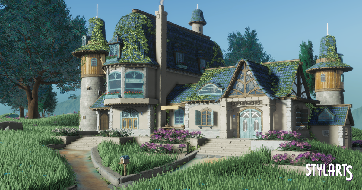 Stylized Azure Hillside | 3D Urban | Unity Asset Store