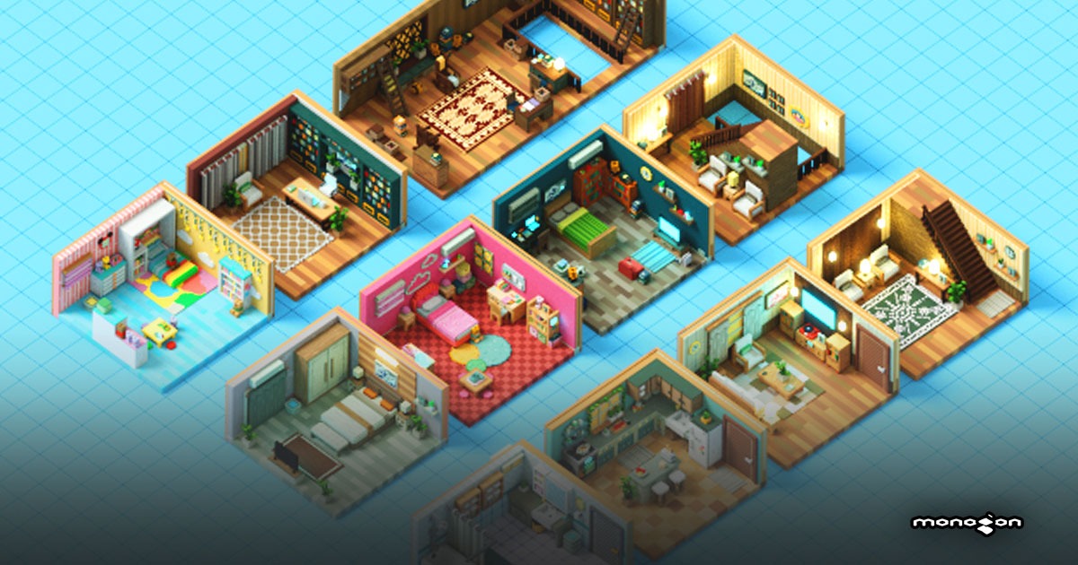 Voxel House Interiors - 3D pixel art - monogon | 3D Fantasy | Unity ...