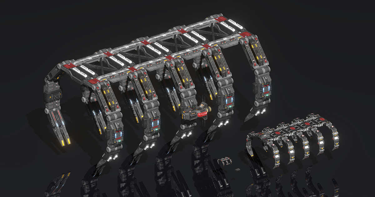 Spaceship Shipyard Collection | 3D Space | Unity Asset Store