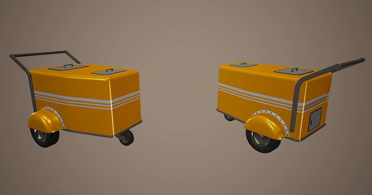 Beach Vending Cart | 3D Props | Unity Asset Store