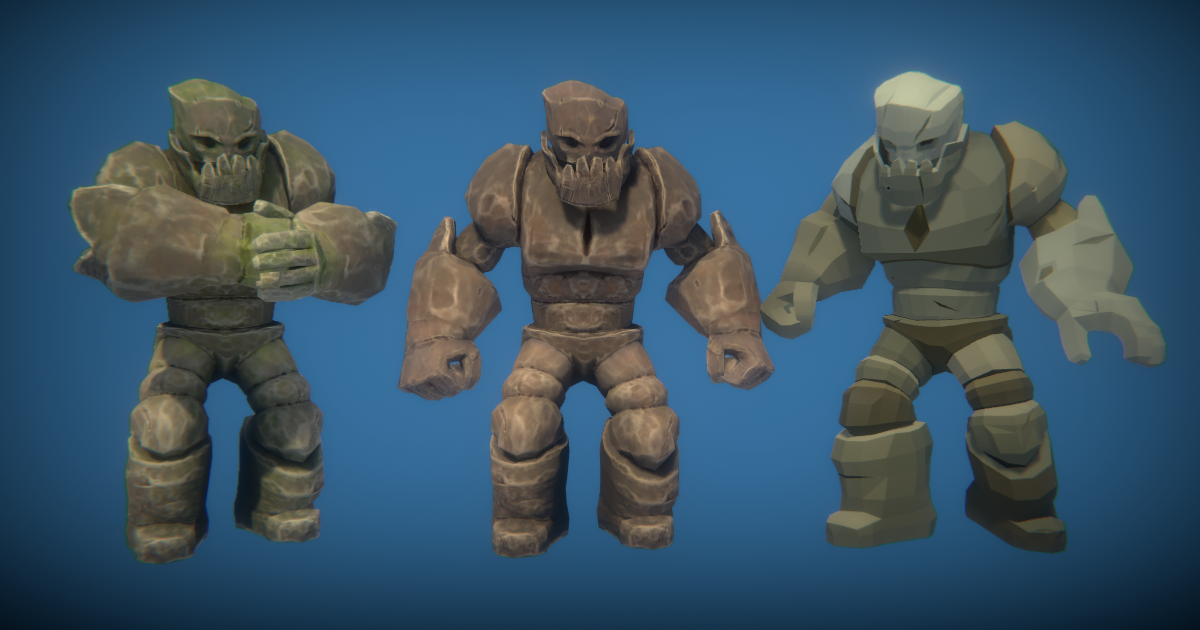 Giant Monster Model - Golem | キャラクター | Unity Asset Store