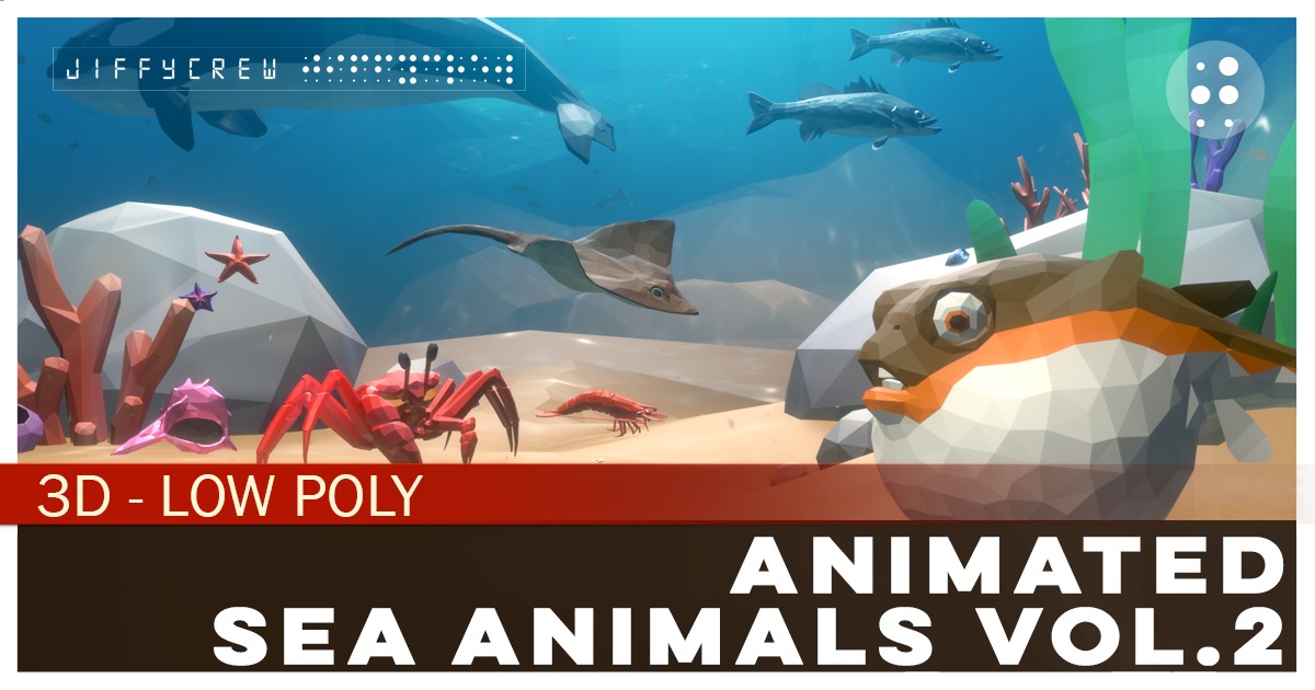 [Low Poly] Animated Sea Animals Vol.2 | Characters | Unity Asset Store