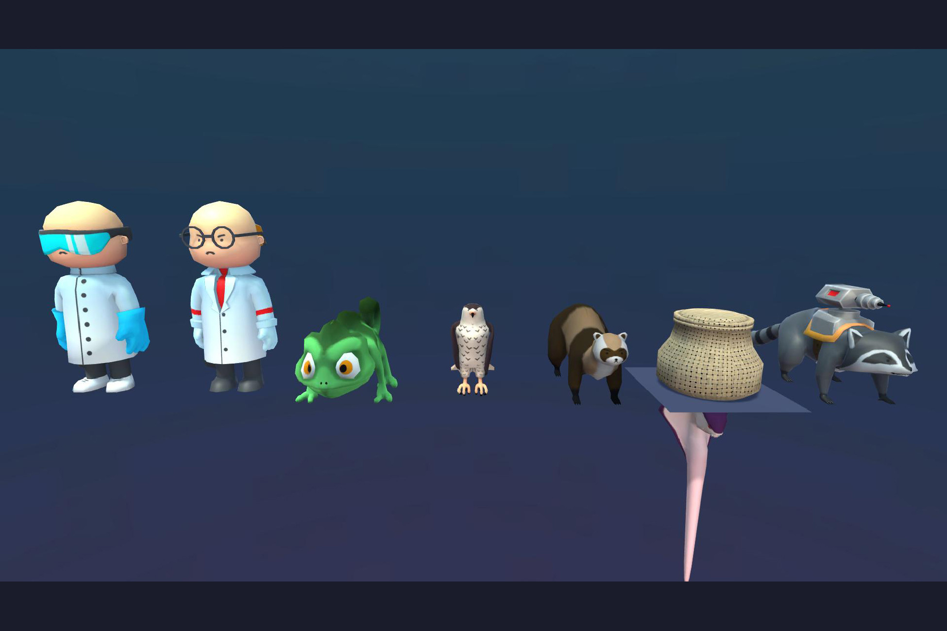 Cartoon Lab Peoples and Animals | 3D Characters | Unity Asset Store