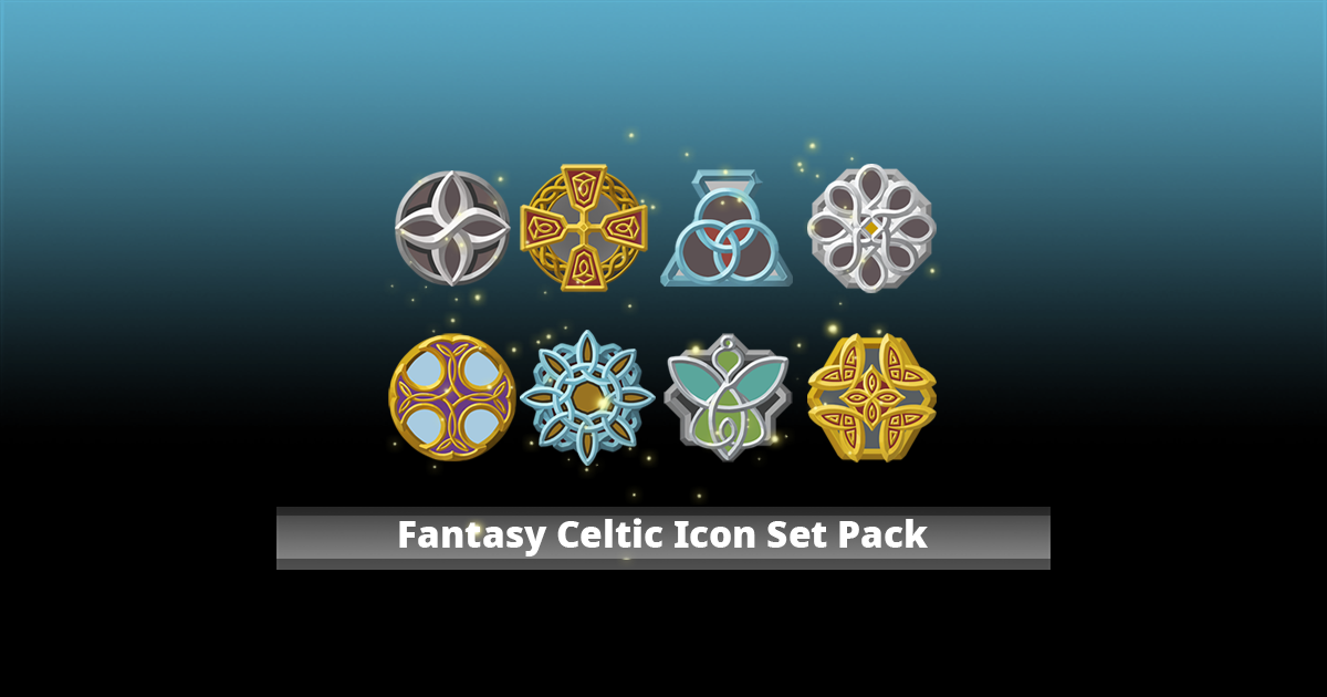 Fantasy Celtic Icon Set Pack | 2D Icons | Unity Asset Store