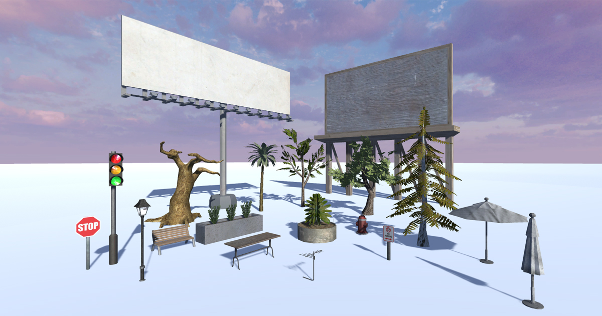 Trees, Buildings, City Props and Modular Roads | 3D Environments ...
